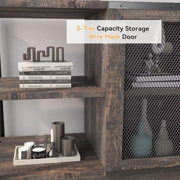 17 Stories Ipava 63'' W Storage Credenza | Wayfair